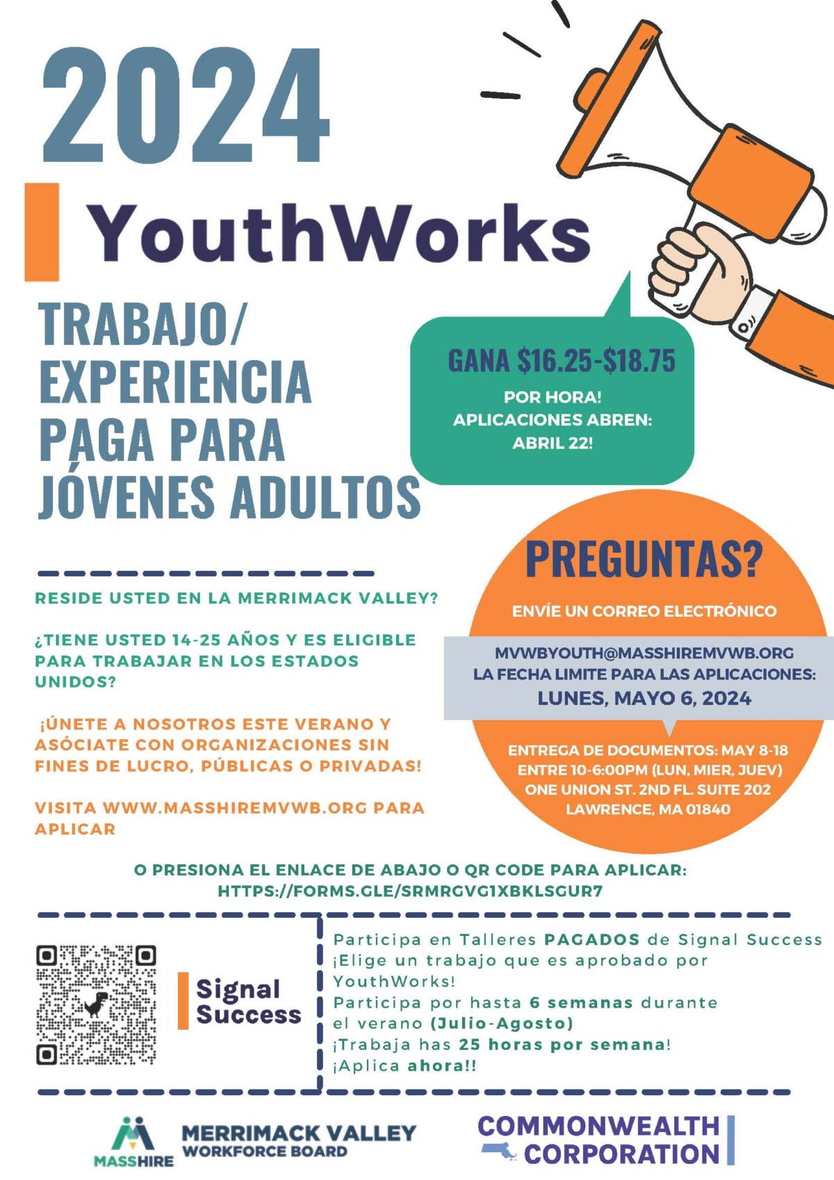 2024 YouthWorks Summer Experience Youth Program - MassHire Merrimack ...